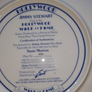 Dining | Authentic James Stewart Hollywood Plate | Poshmark